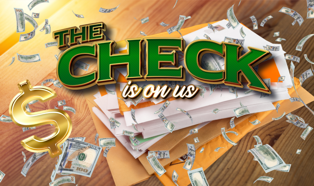 The Check Is On Us | Golden Acorn Casino